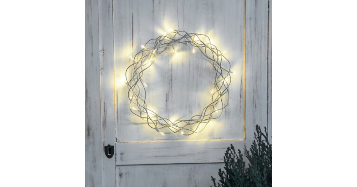 Airam Merlin Valokranssi Hopea Led 30cm 30xLed