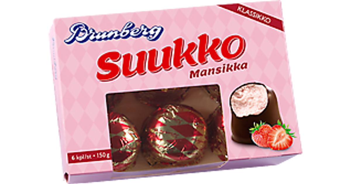 BRUNBERG SUUKKO MANSIKKA 6 KPL