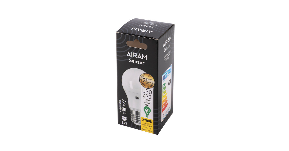 Airam Led Lamppu Hämäräkytkimellä E27 6,5w