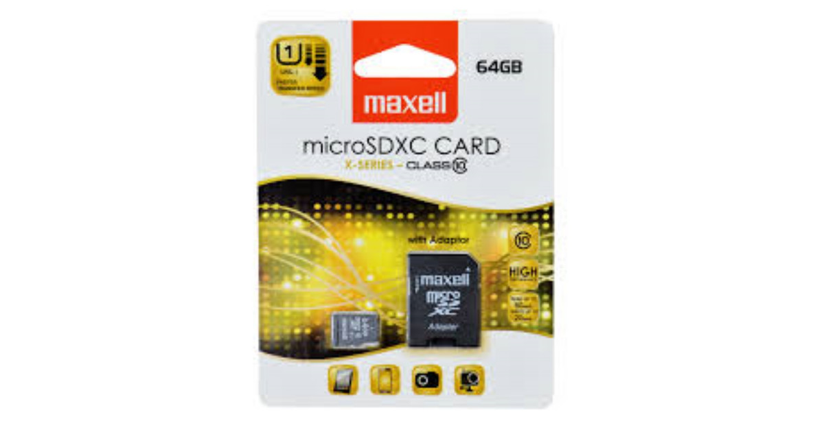 Maxell Micro Sdhc +Adaptor Muistikortti 64gb