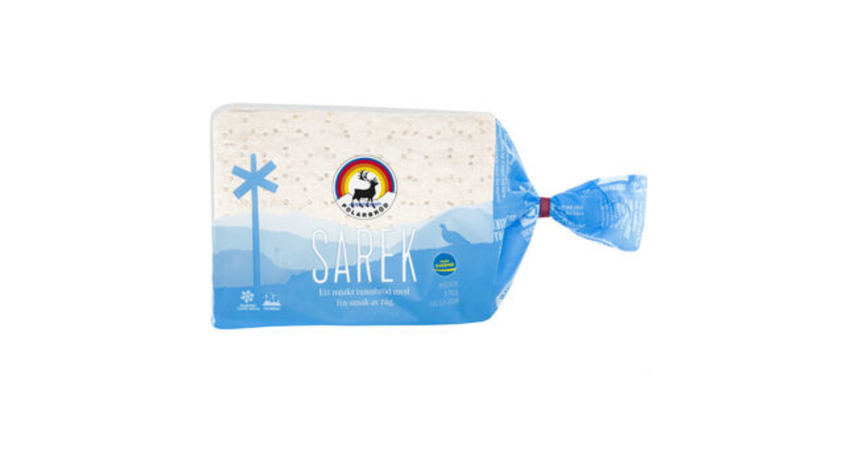 Polarbröd Sarek Surdegstunnbröd 375g