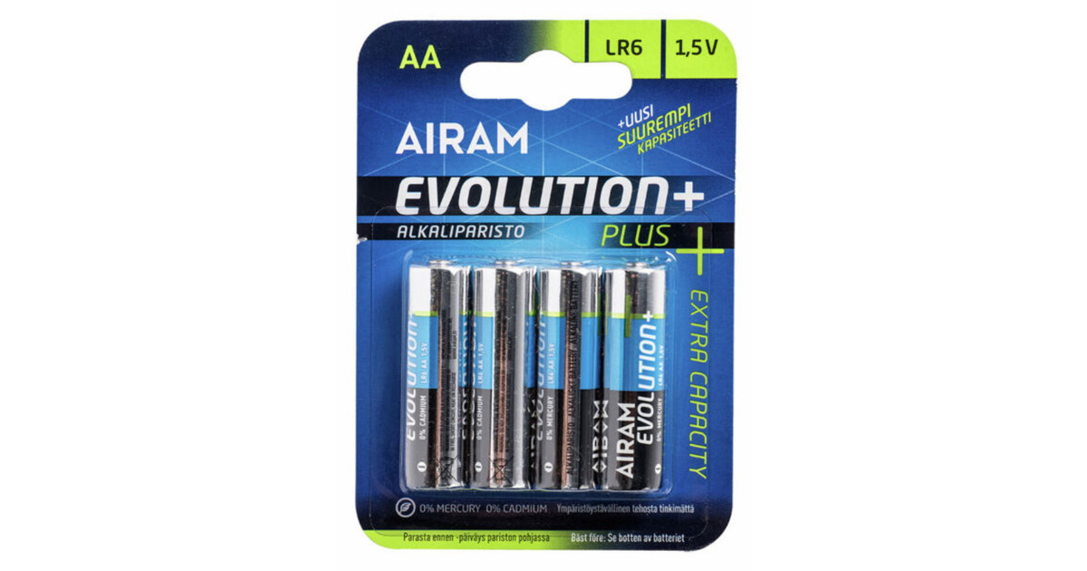 Airam Evolution Plus Paristo Aa 4kpl