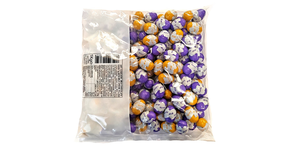 Laica Täytetyt Pienet Suklaamunat Maitokreemi 1kg