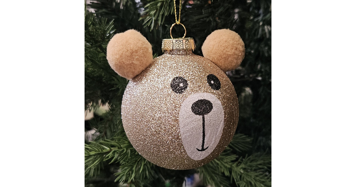 Weiste Lasipallo Nalle Pehmokorvat 8cm