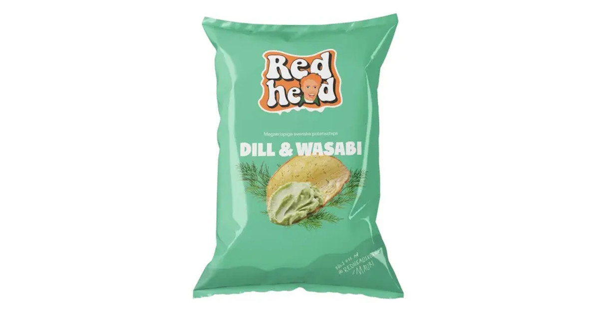 Redhead Chips Dill & Wasabi 150g