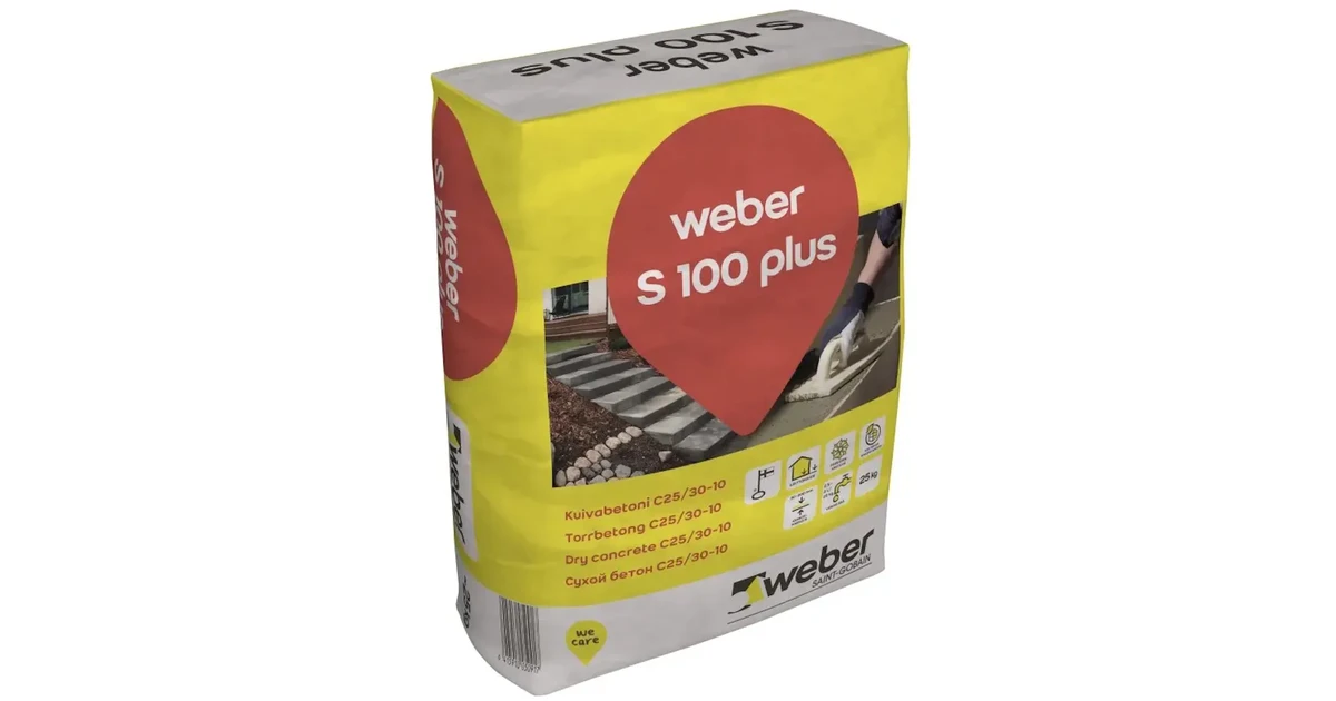 Weber S 100 Plus Kuivabetoni C25/30-10 25kg