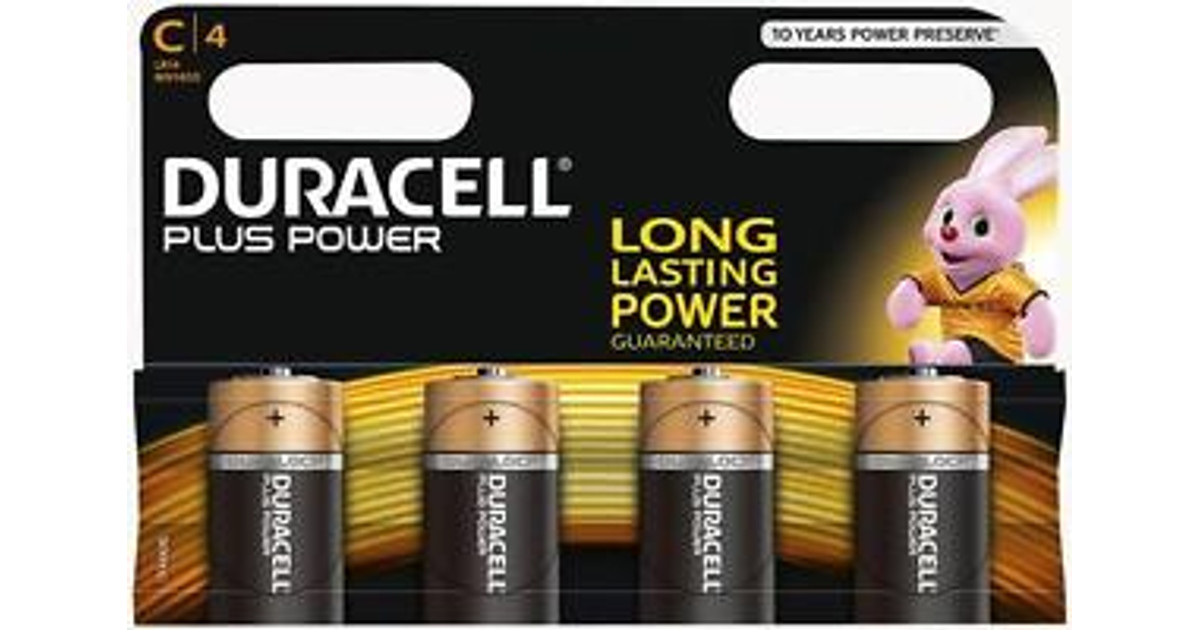 Duracell Plus Power Paristo C 4 Kpl