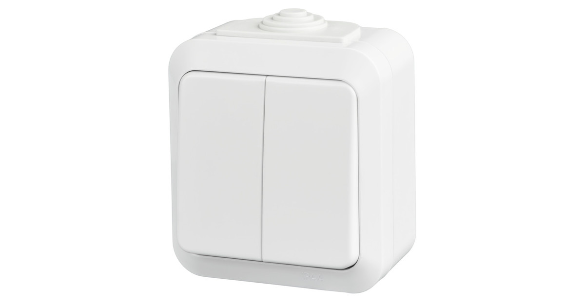 Airam Kytkin Pinta Ip44 2-os