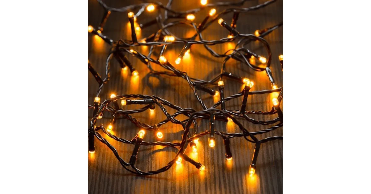 Finnlumor Ulkovalosarja Amber 30m 600 Led