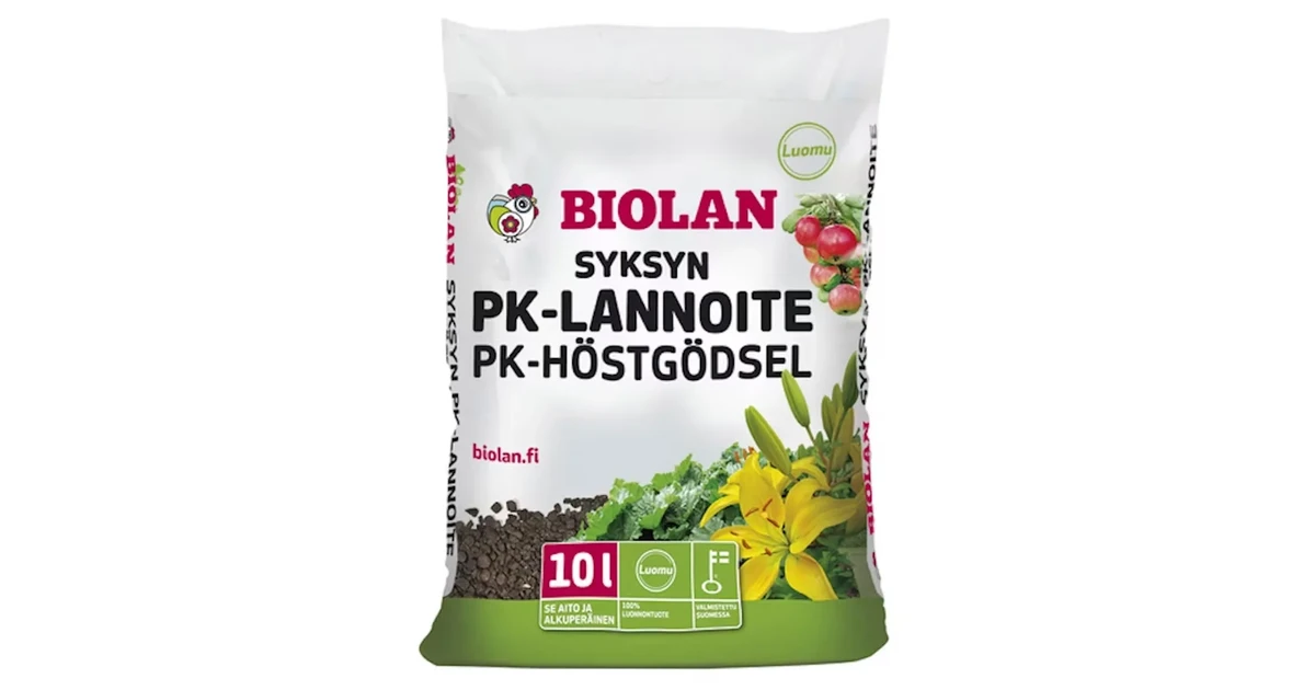 Biolan Syksyn Pk-Lannoite 10l