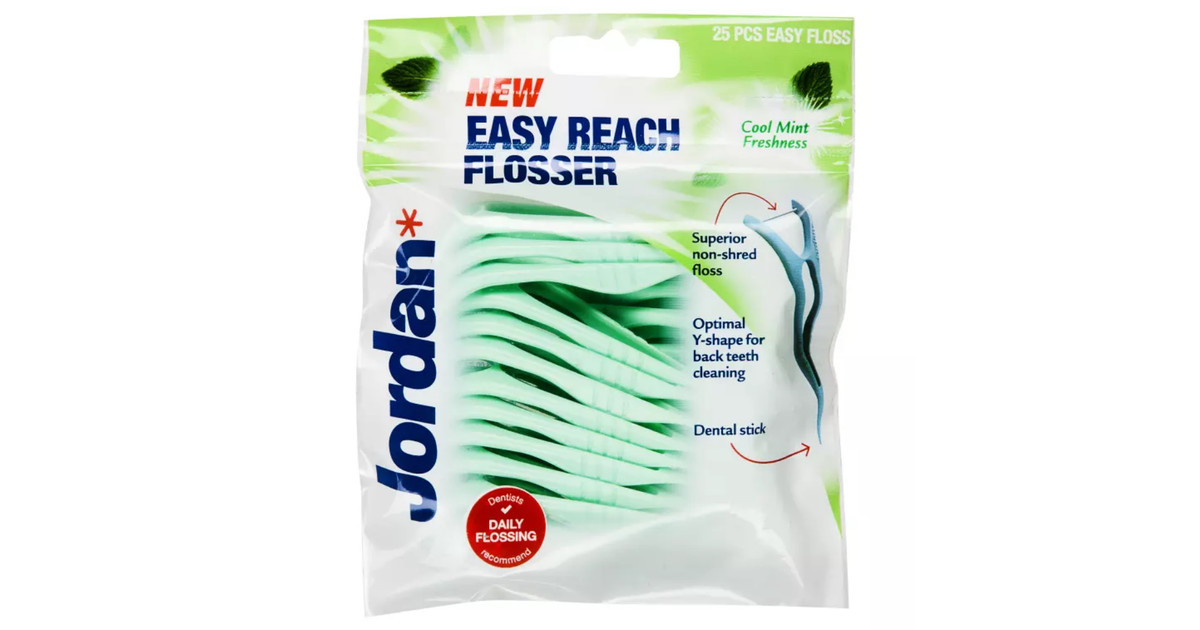 Jordan Easy Reach Flossers Hammaslankain 25kpl