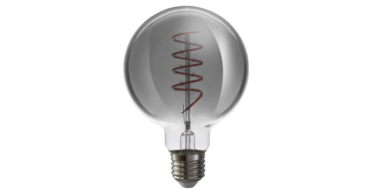 Airam Decor Smoke Pallolamppu Himmennettävä 1800k E27 4,9w Ø95mm